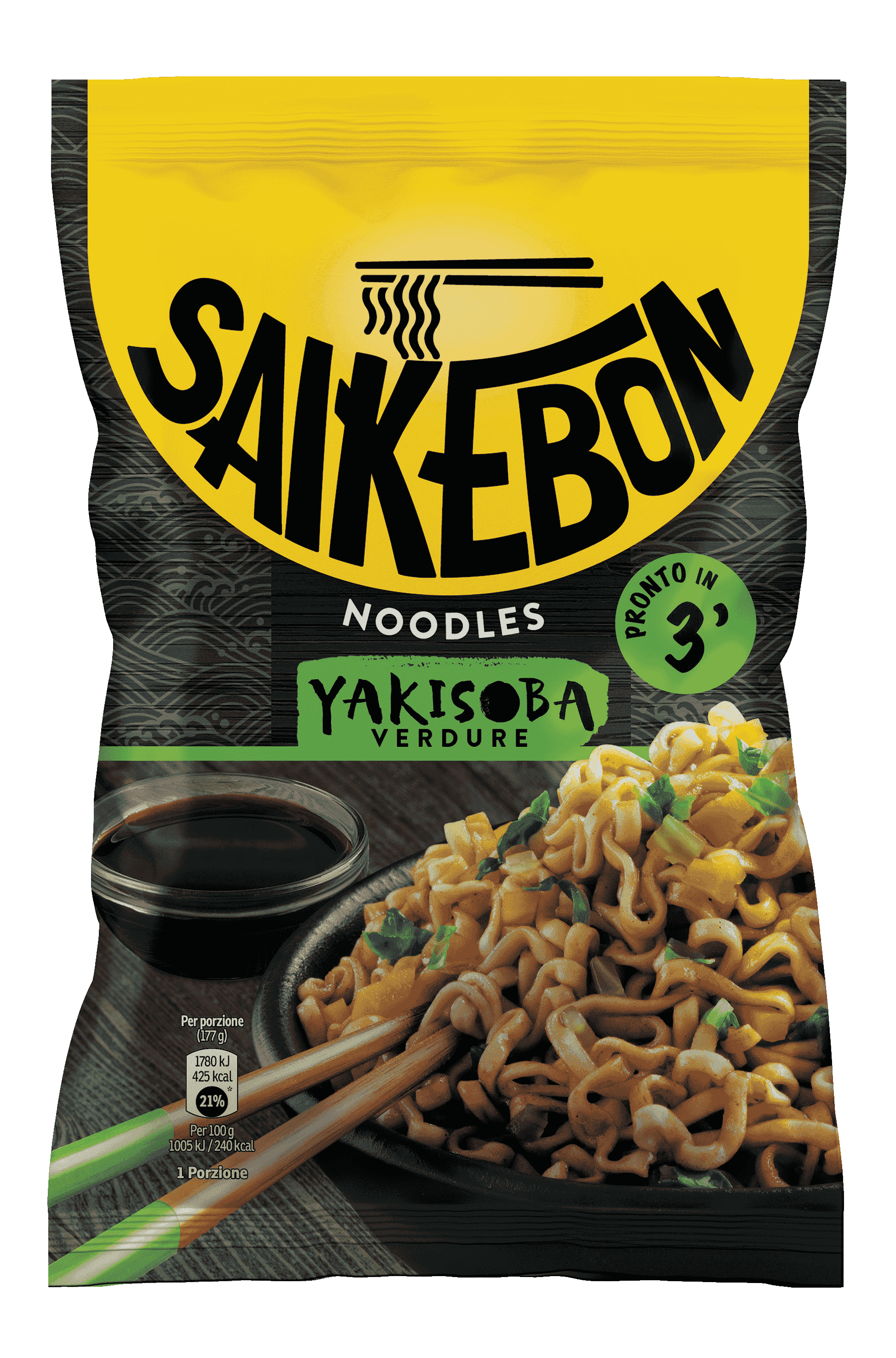 Saikebon Yakisoba Verdure Classic: la tradizione orientale dei noodles